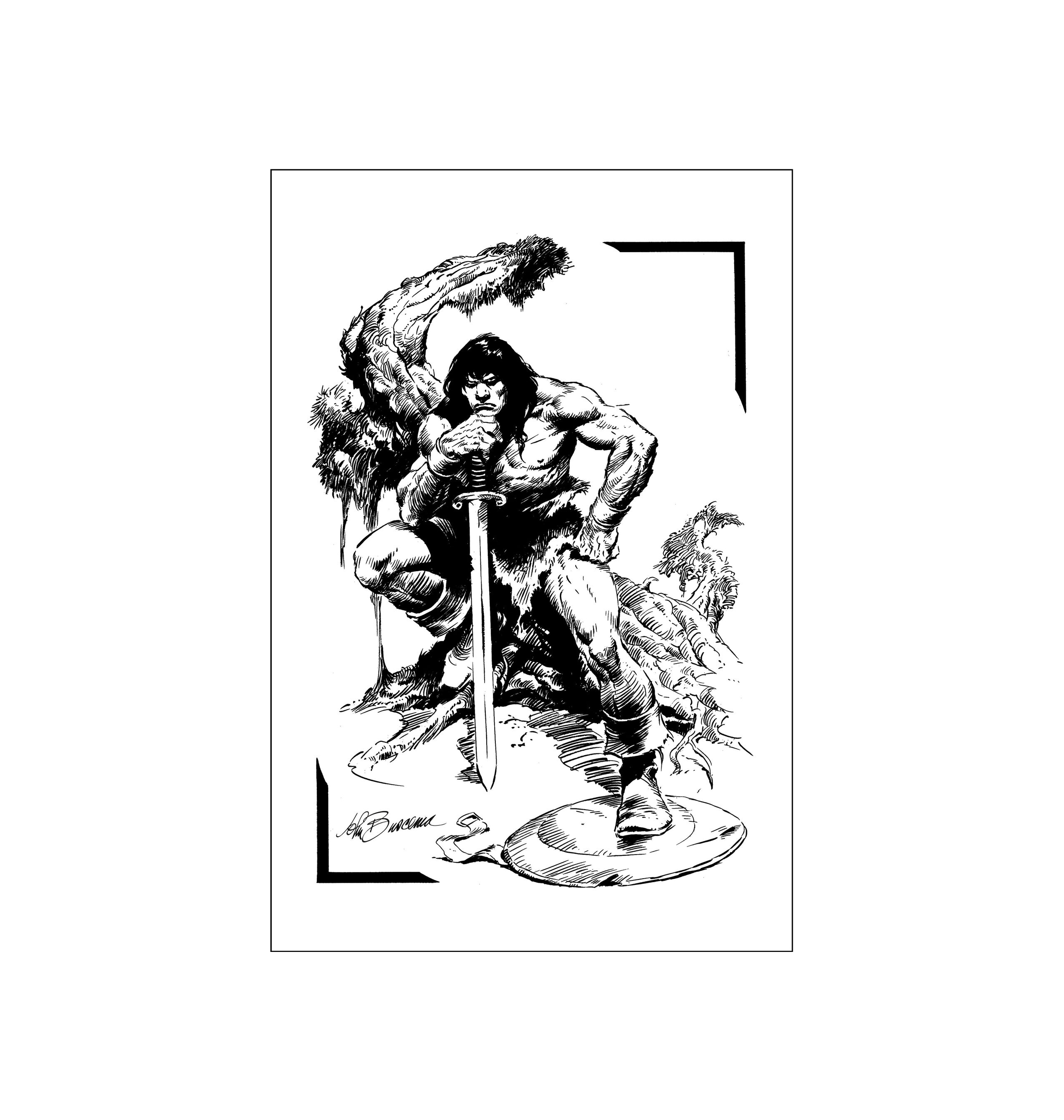 Conan the Brooding Barbarian Fine Art Print – Heroic Signatures Store